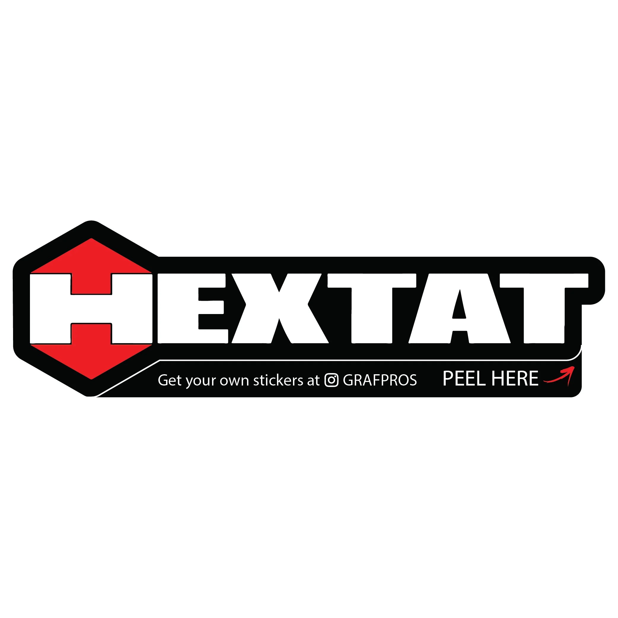 HEXTAT Logo Sticker 5x2" – Grafpros